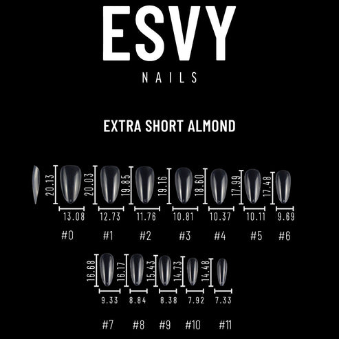 Extra Short Almond – ESVY Nails